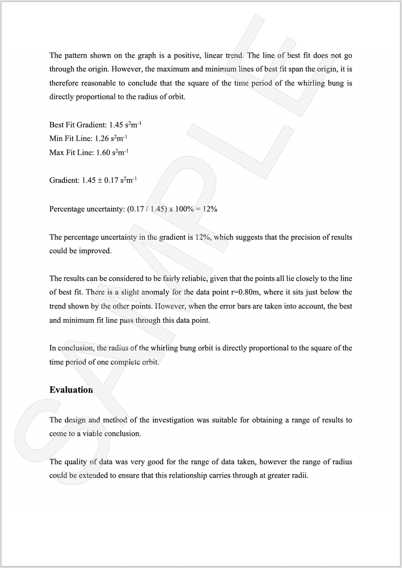 How To Write Your IB Physics IA Example And Assessment Included
