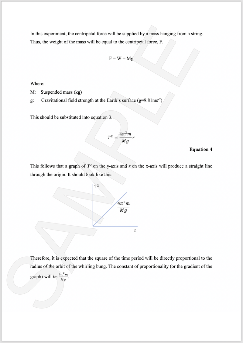 How To Write Your IB Physics IA Example And Assessment Included