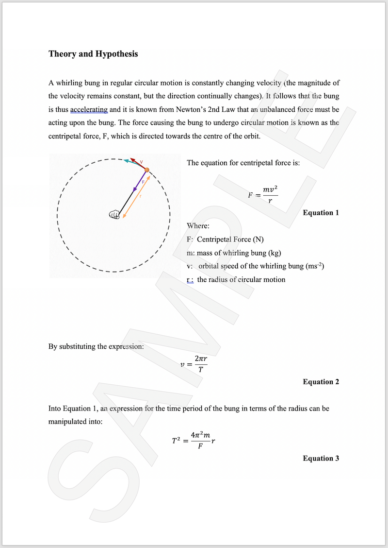 How To Write Your IB Physics IA Example And Assessment Included