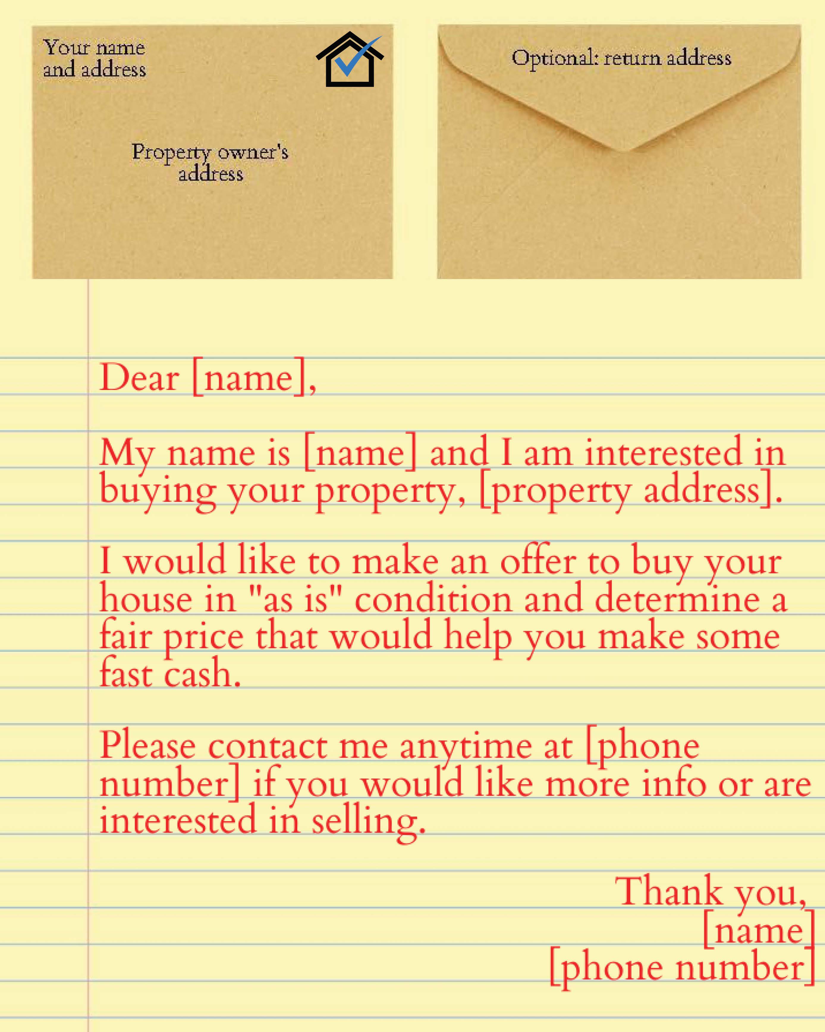 Real Estate Wholesale Letter Template