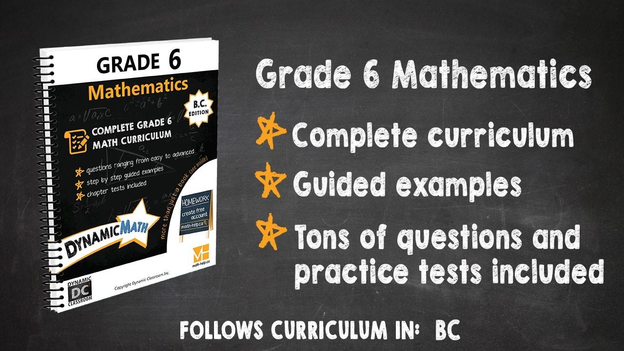 Grade 6 BC Math Workbook
