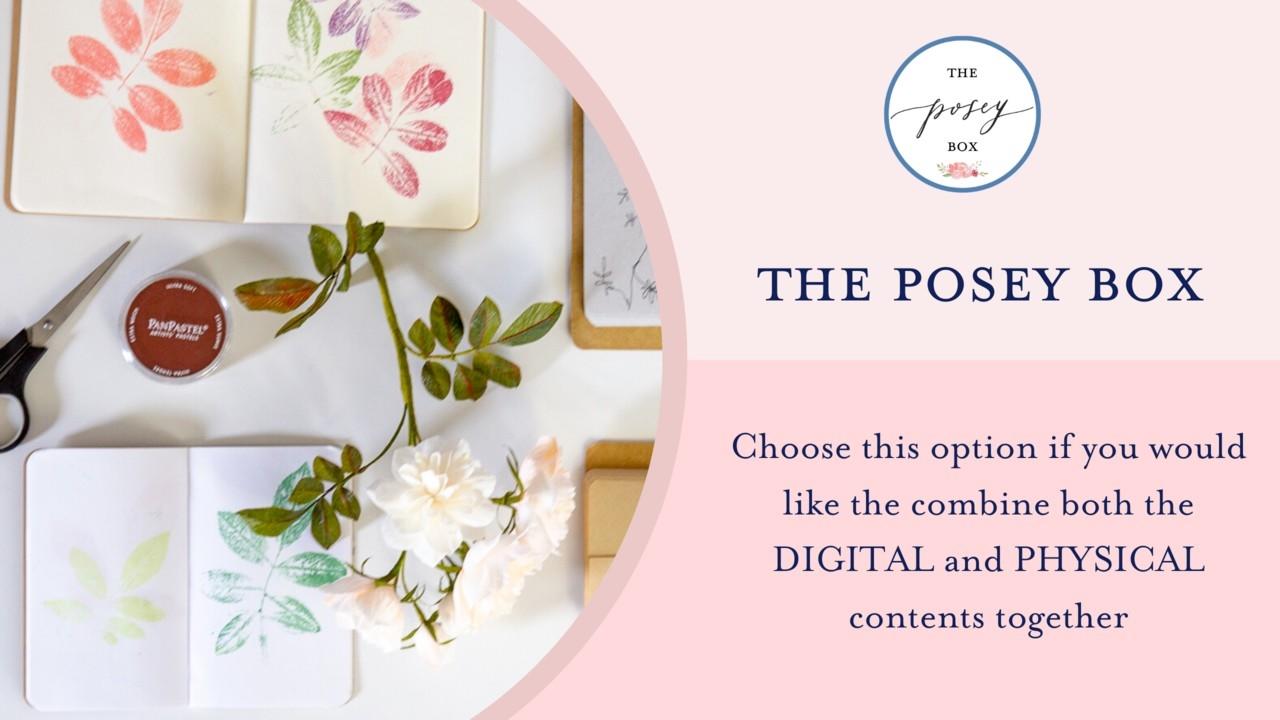 Color and give life to your paper petals with The Posey Box