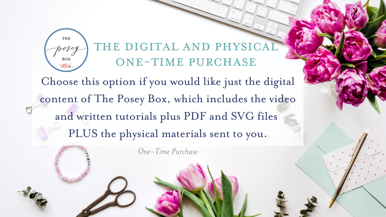 Color and give life to your paper petals with The Posey Box