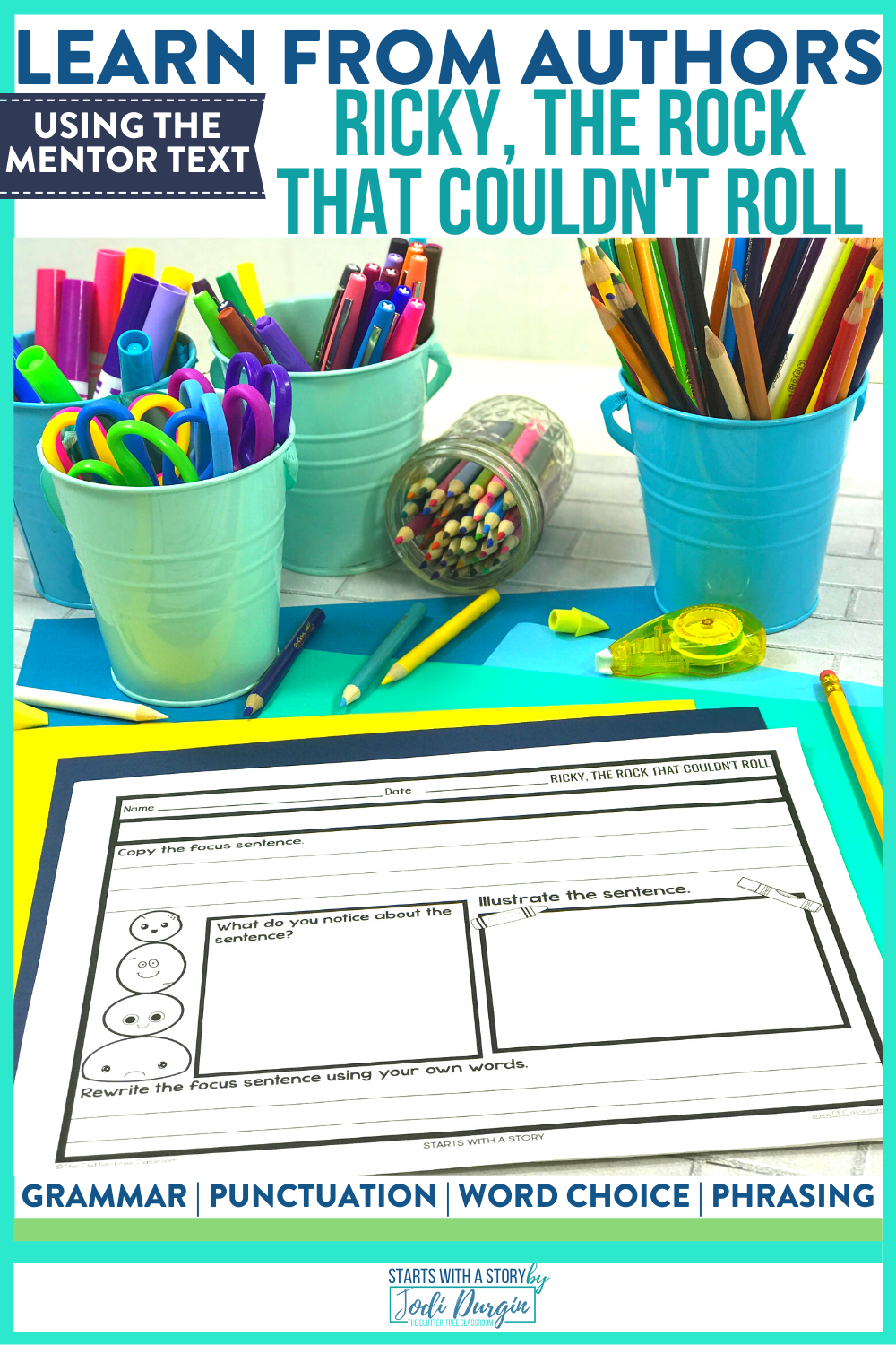 Ricky the Rock that Couldn't Roll Book Activities