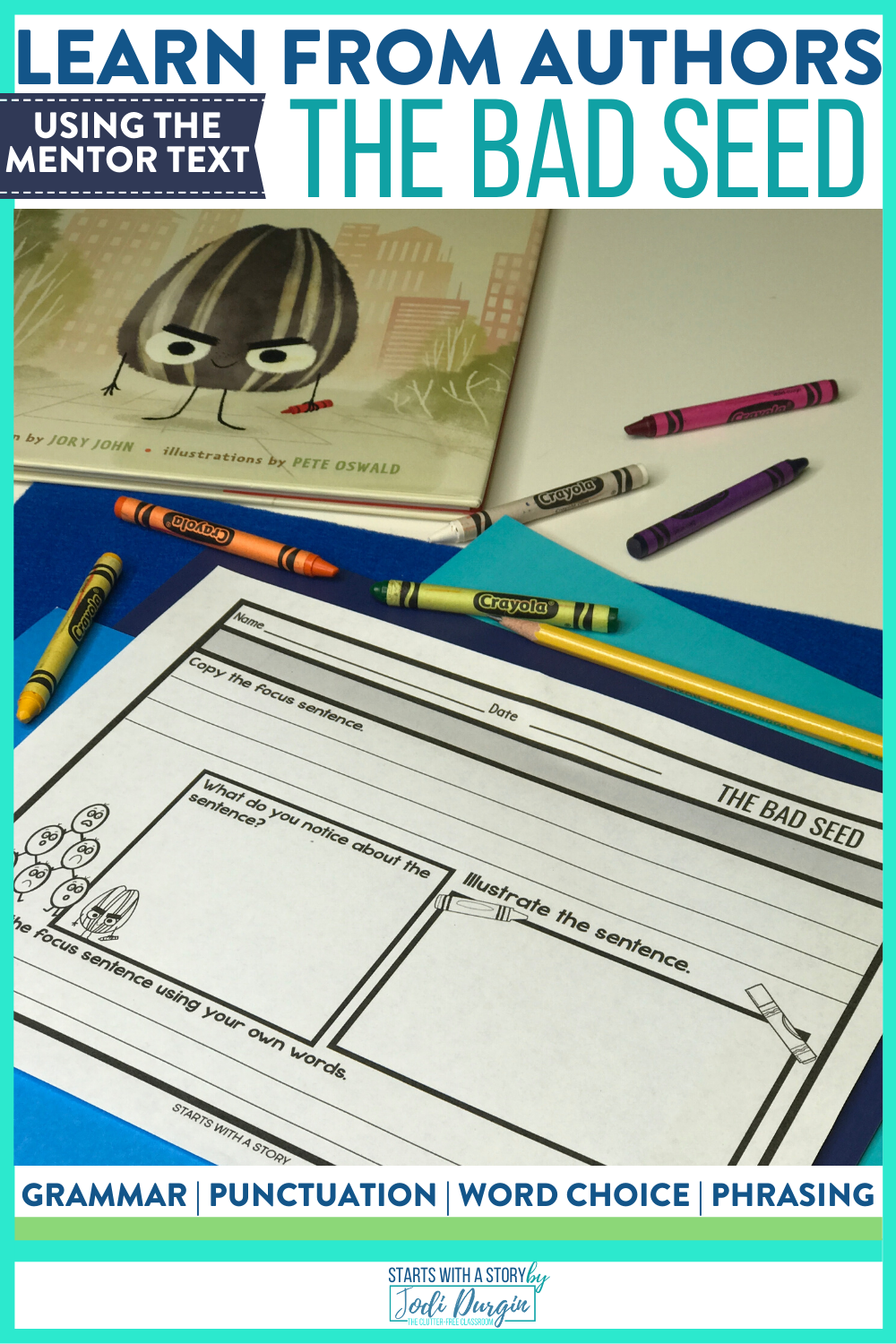 The Bad Seed Book Activities