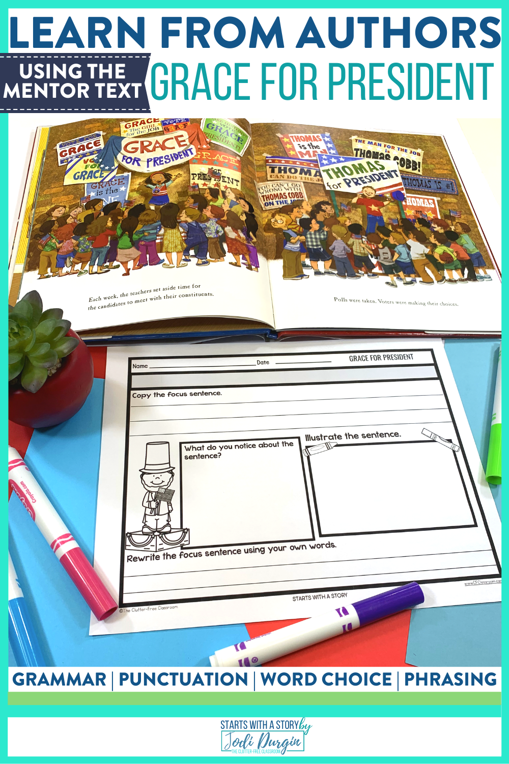 Grace For President Book Activities