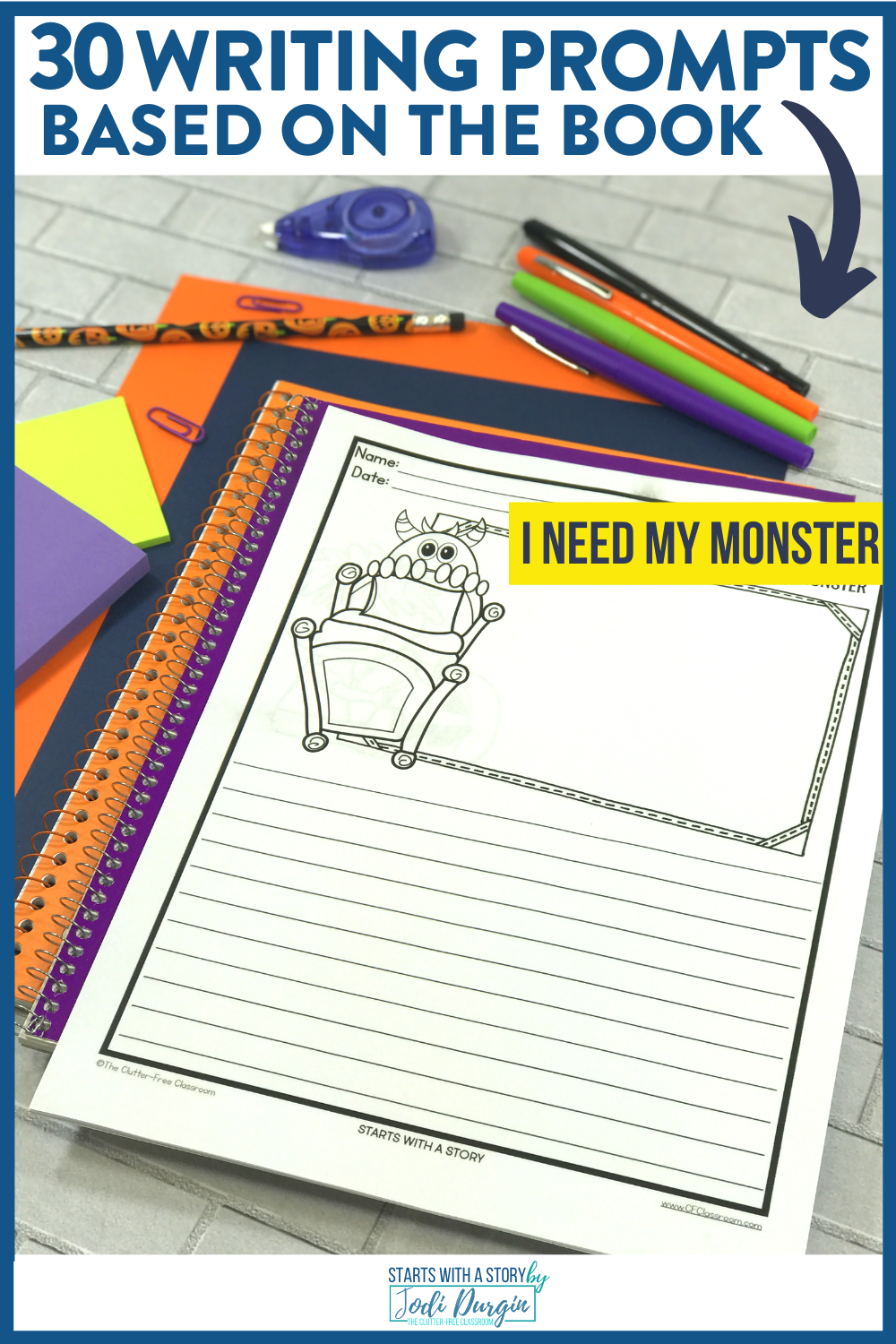 I Need My Monster Book Activities