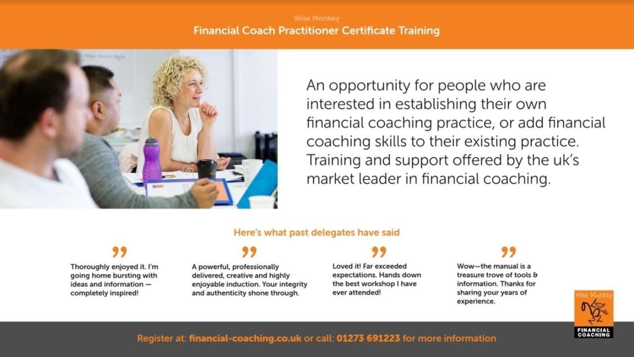 Financial Coach Practitioner Training by Wise Monkey